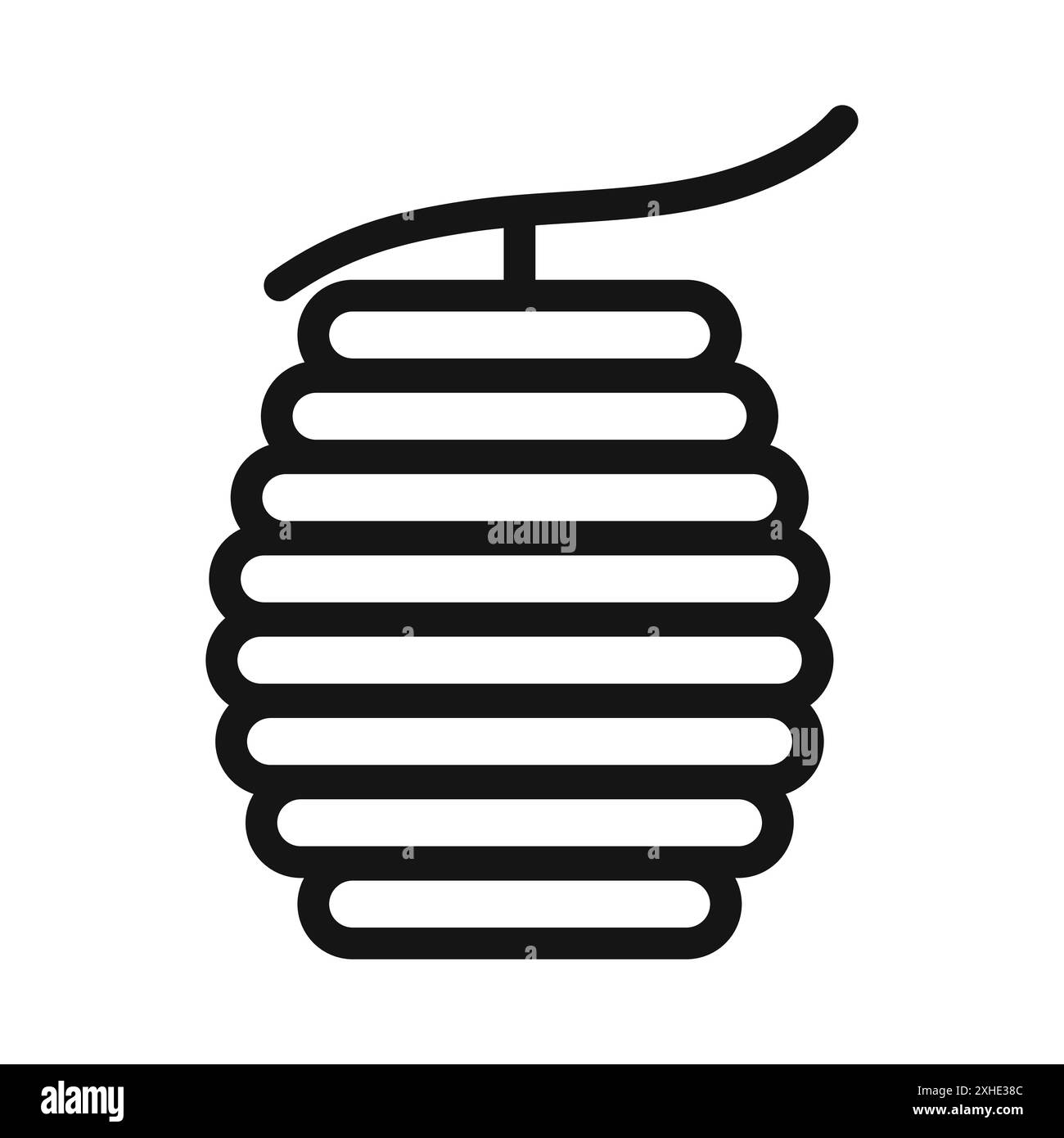 Beehive honeycomb icon Vector symbol or sign set collection in black ...