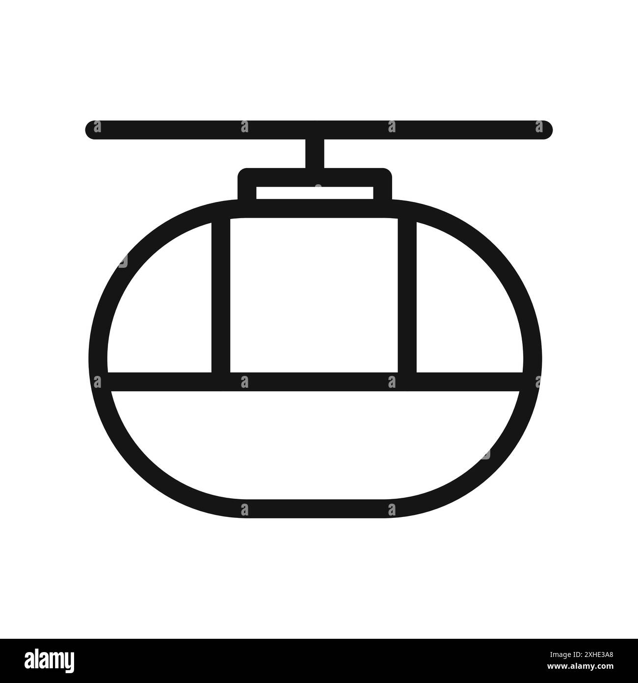 cableway funicular icon Vector symbol or sign set collection in black ...
