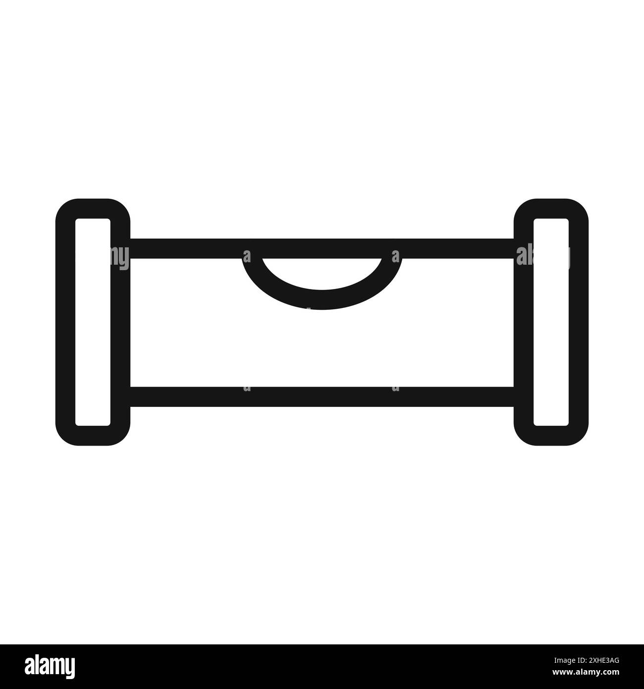 bubble level icon Vector symbol or sign set collection in black and ...