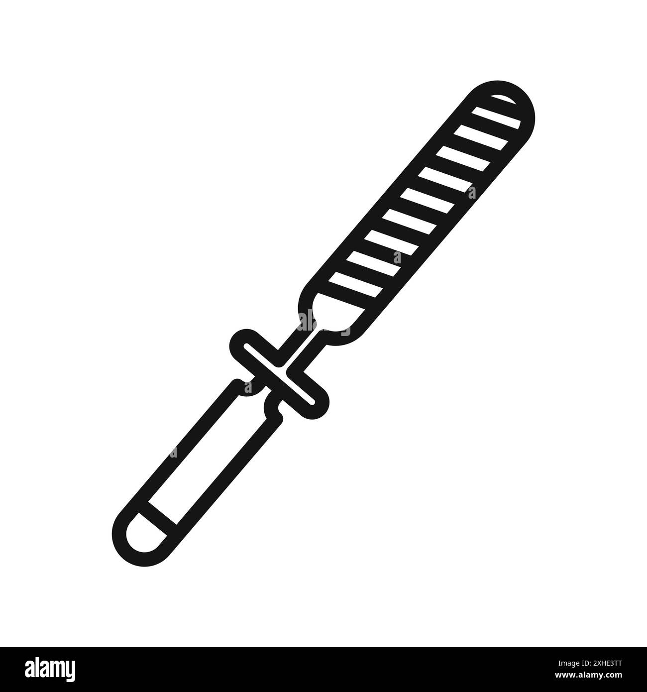 Chisel Icon Vector Symbol Or Sign Set Collection In Black And White Outline Stock Vector Image