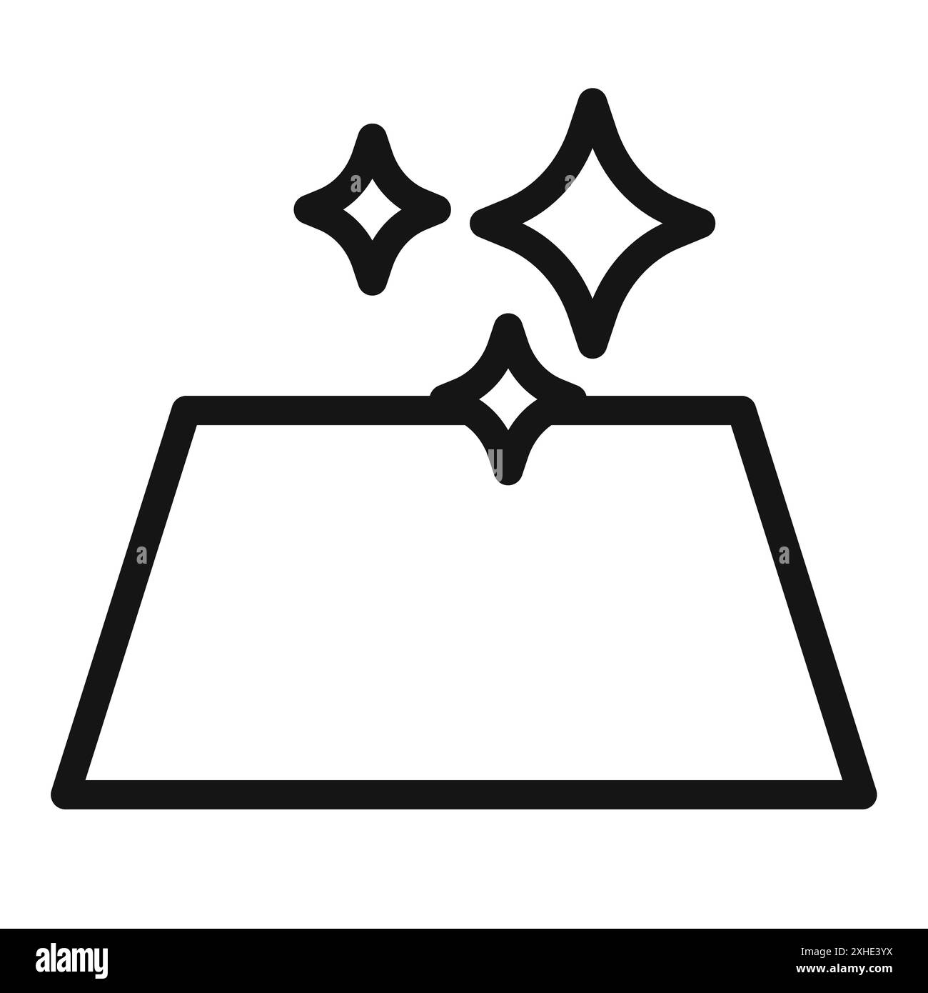 clean surface icon Vector symbol or sign set collection in black and ...