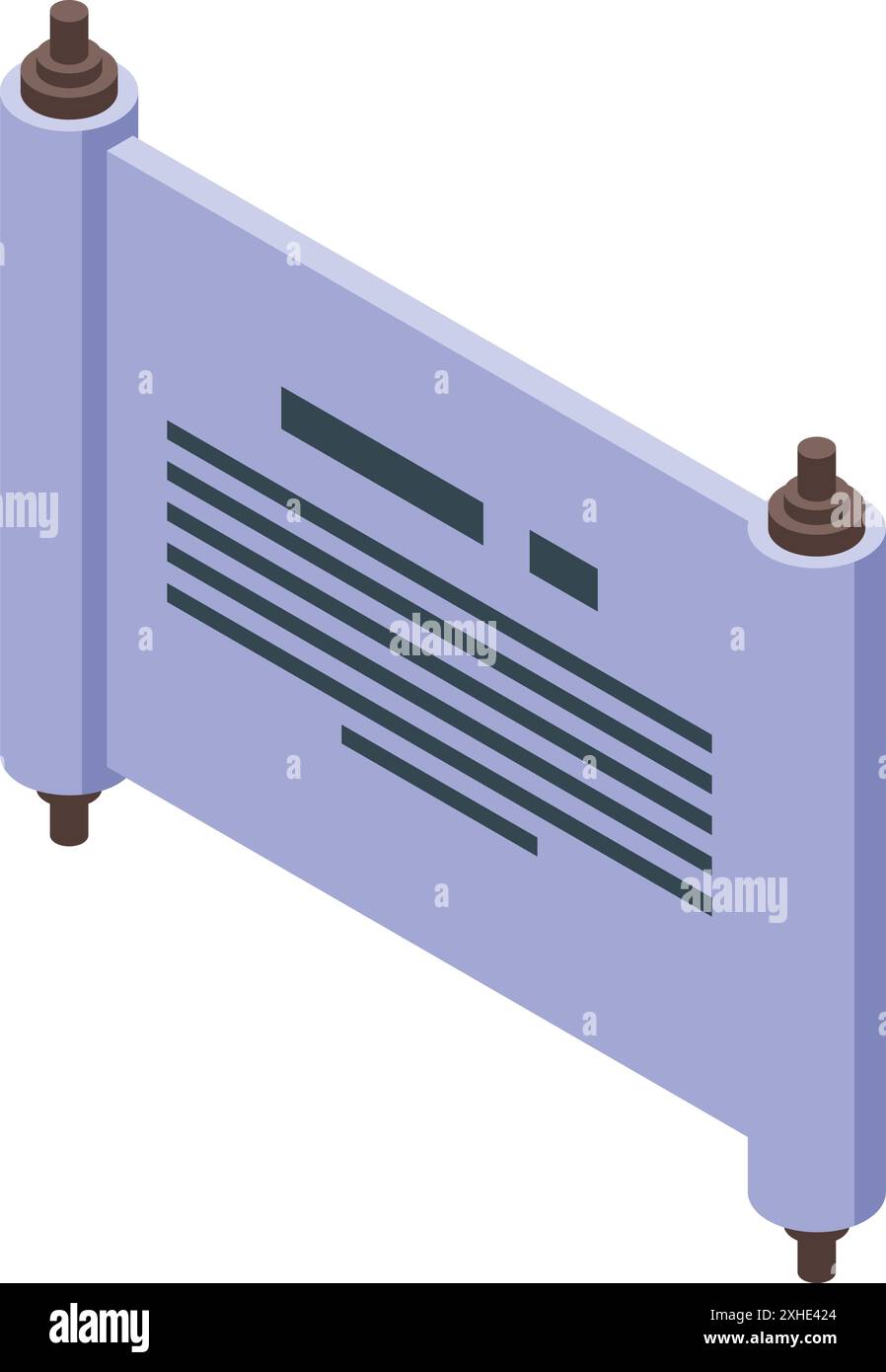 Ancient paper scroll with text is storing important information from ...
