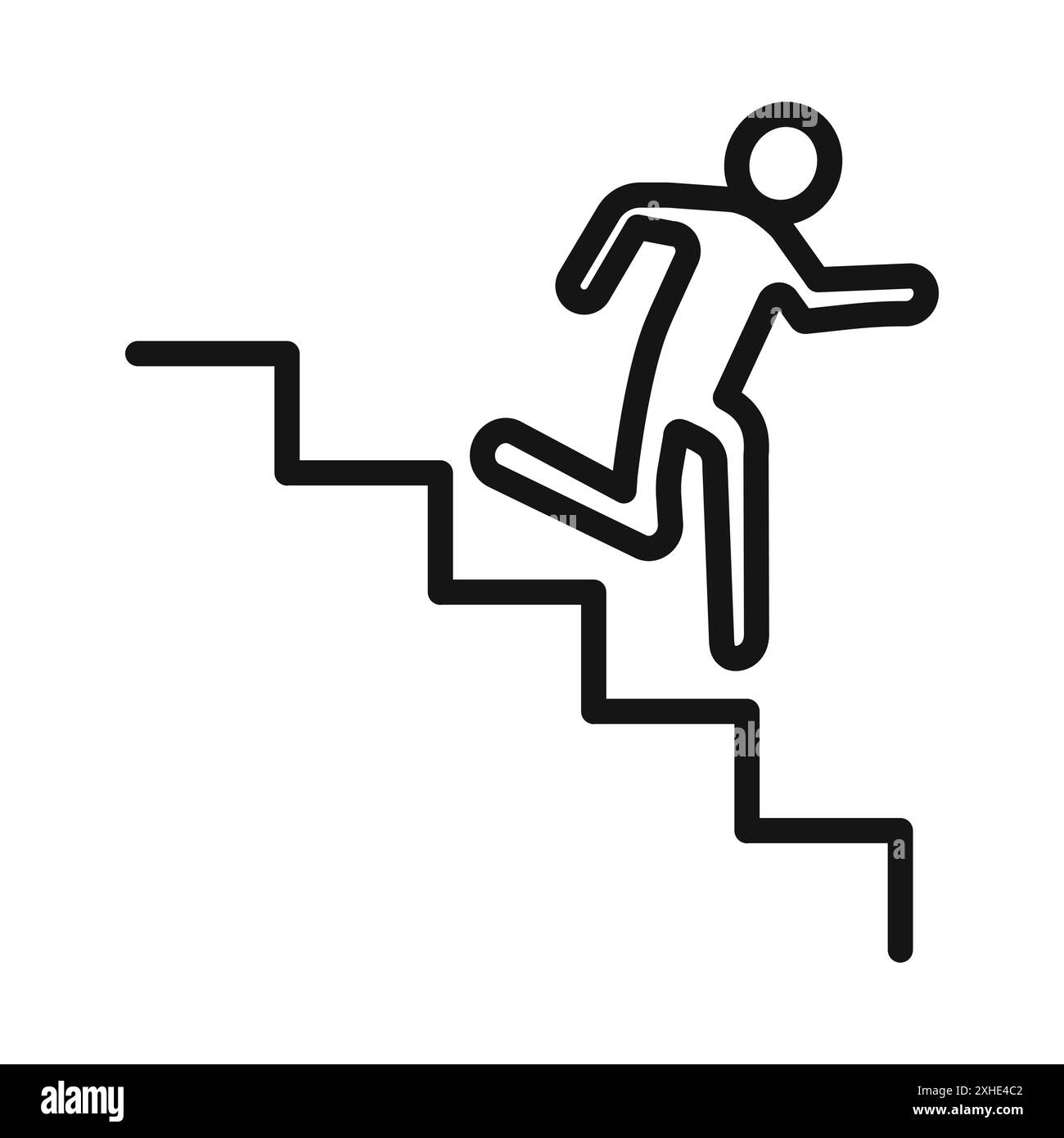 Downstairs icon Vector symbol or sign set collection in black and white ...