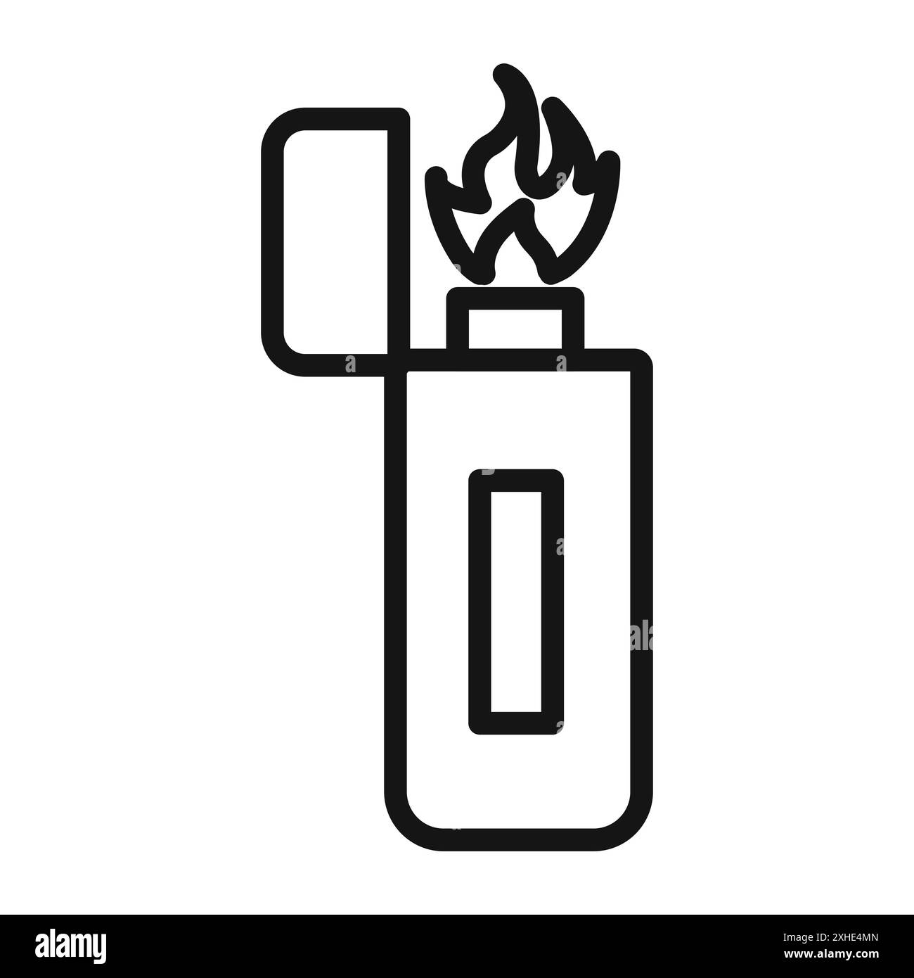fire lighter icon Vector symbol or sign set collection in black and ...