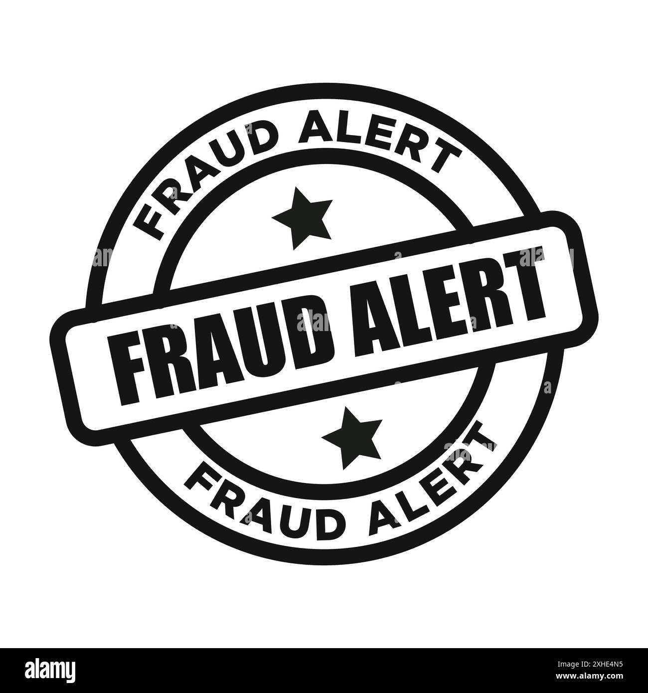 Fraud Alert icon Vector symbol or sign set collection in black and ...