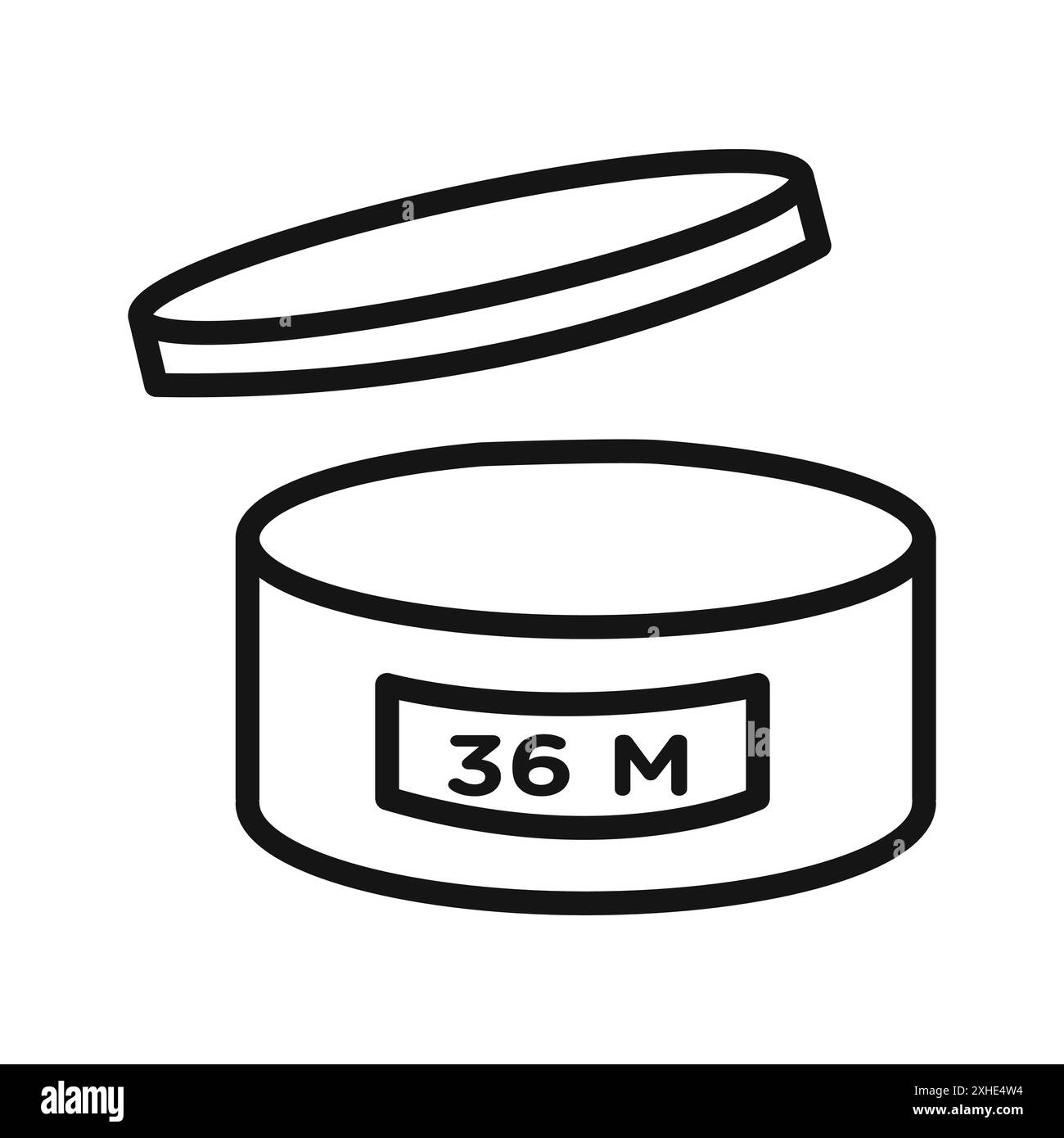 Expiration Date Icon Vector Symbol Or Sign Set Collection In Black And White Outline Stock