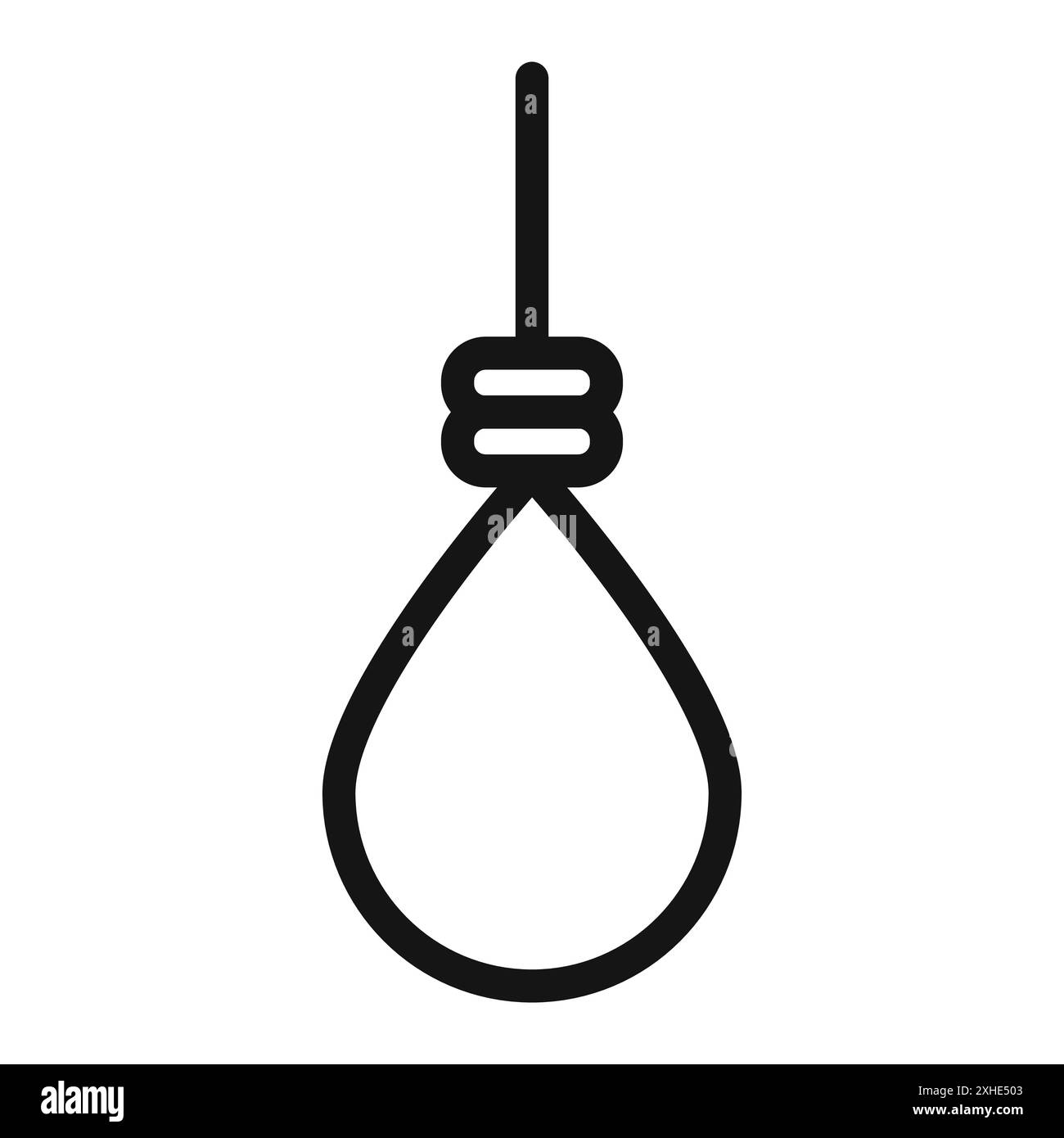 gallows icon Vector symbol or sign set collection in black and white ...