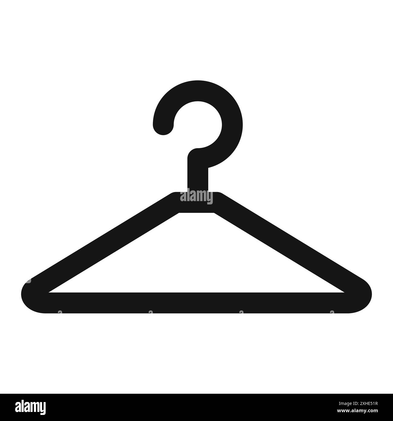 hanger icon Vector symbol or sign set collection in black and white ...