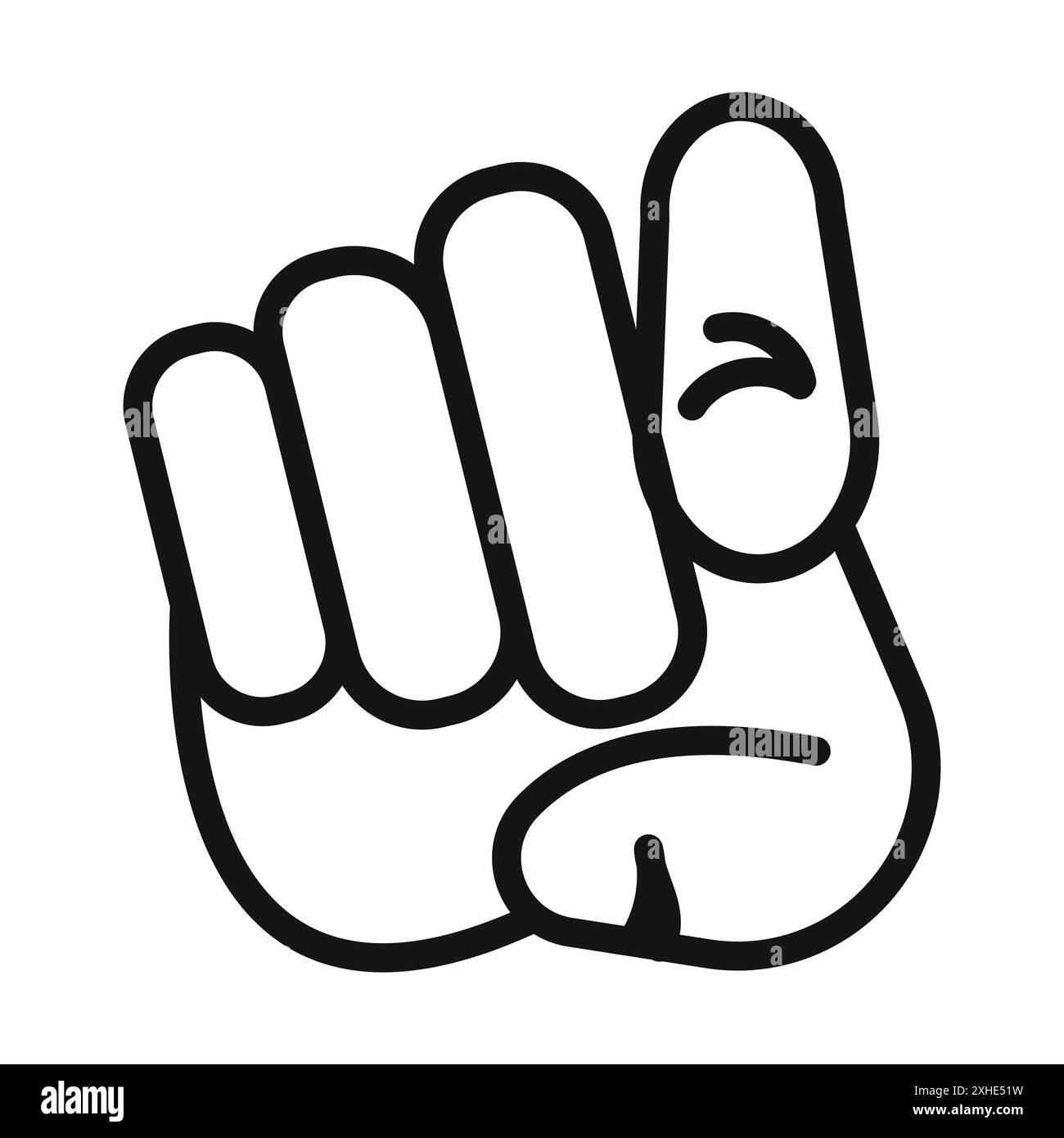 Index finger and thumb Black and White Stock Photos & Images - Alamy