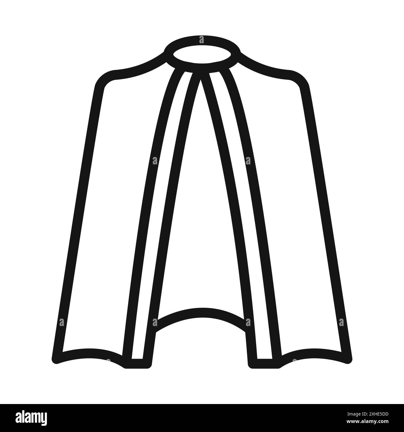 Invisibility Cloak icon Vector symbol or sign set collection in black and white outline Stock ...