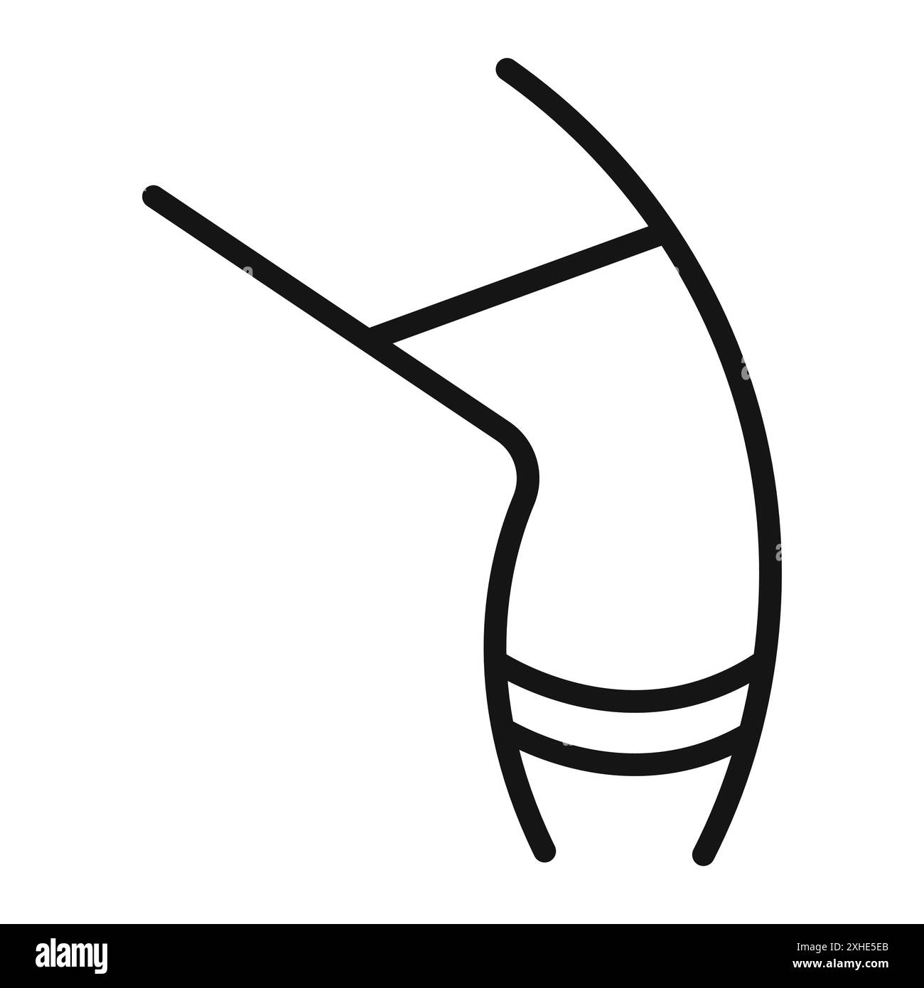 Knee Orthopedic Brace icon Vector symbol or sign set collection in ...