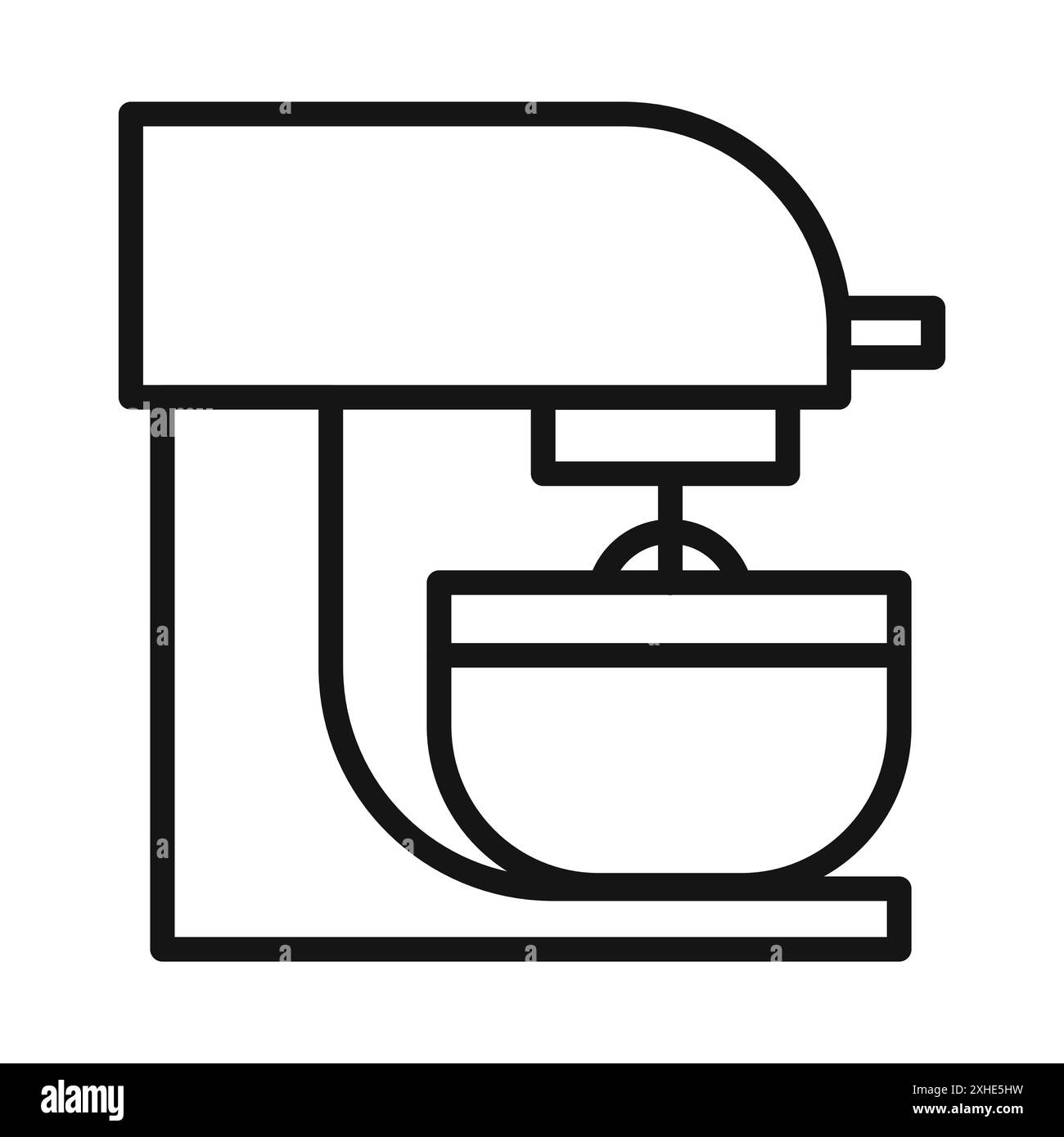 Mixer icon Vector symbol or sign set collection in black and white ...