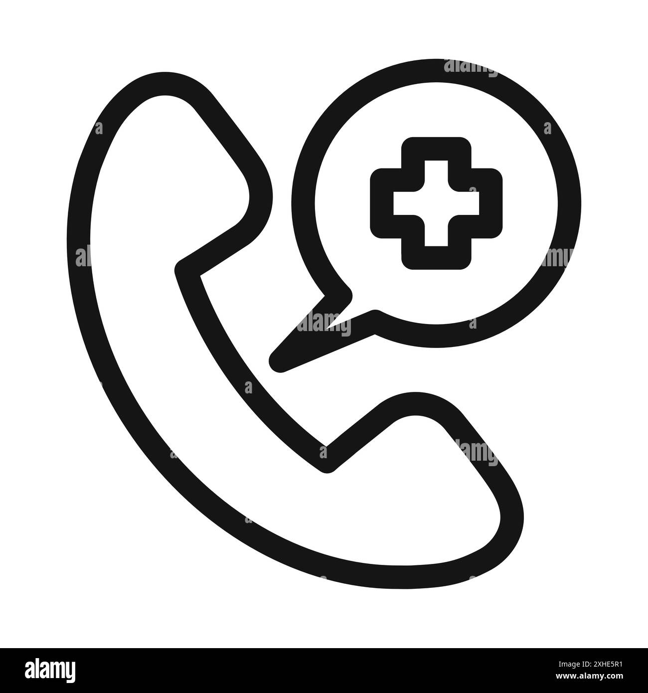 Medical help icon Vector symbol or sign set collection in black and ...