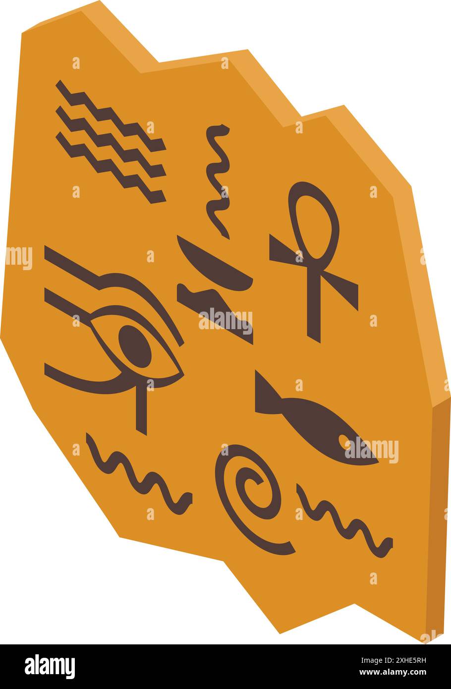 Ancient egyptian art fish Stock Vector Images - Alamy