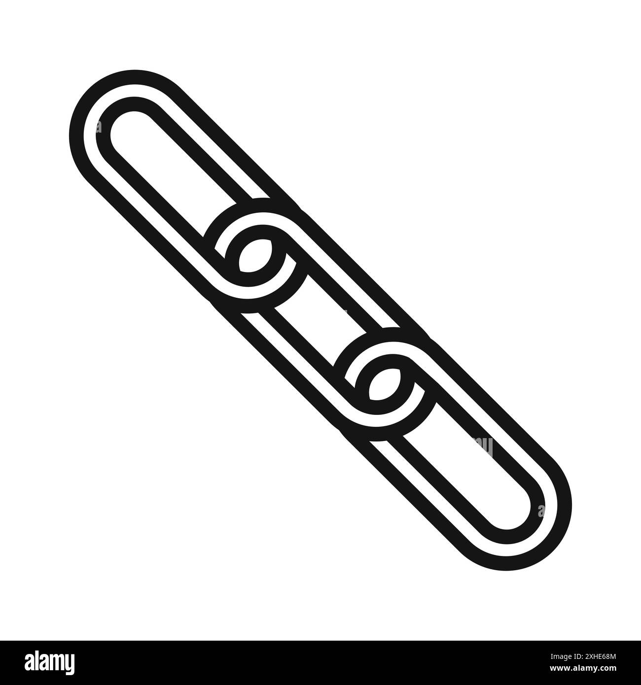 Link chain icon Vector symbol or sign set collection in black and white ...