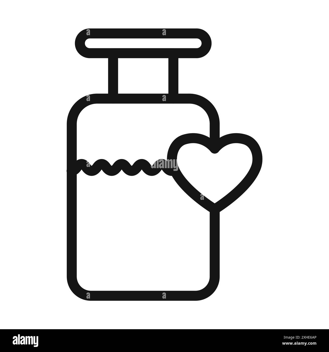 Love Elixir icon Vector symbol or sign set collection in black and ...