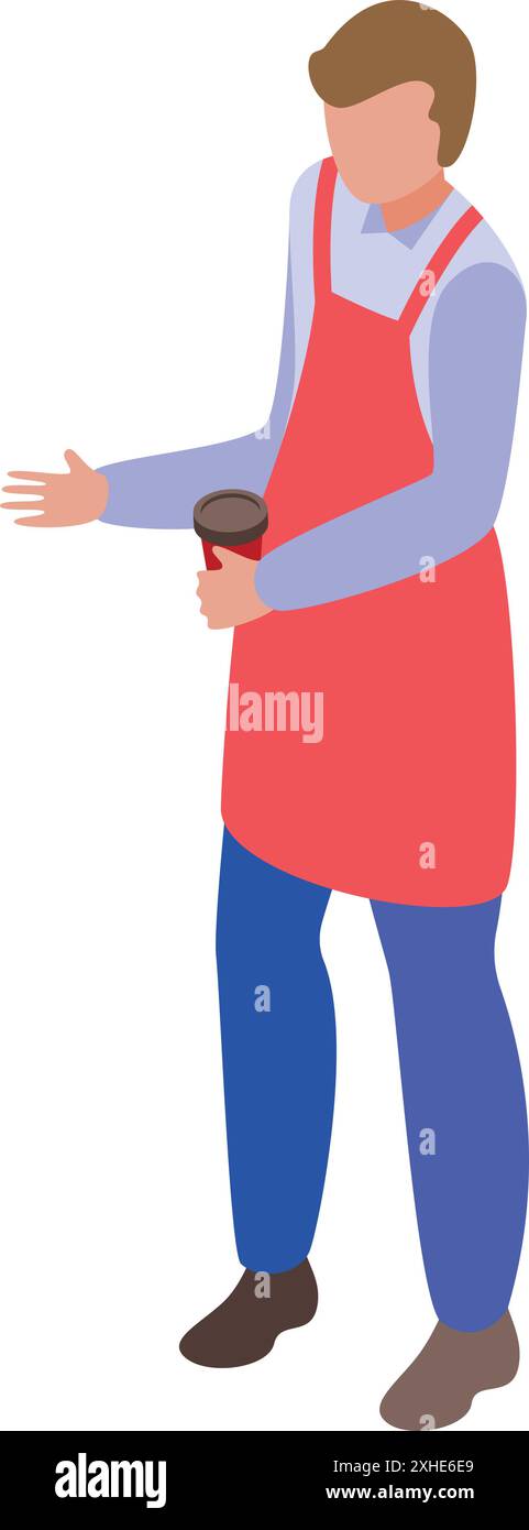 Cashier barista Cut Out Stock Images & Pictures - Alamy