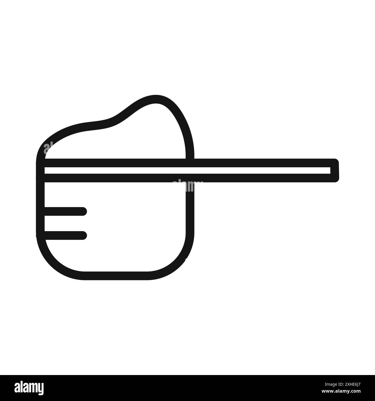 Scoop icon Vector symbol or sign set collection in black and white ...