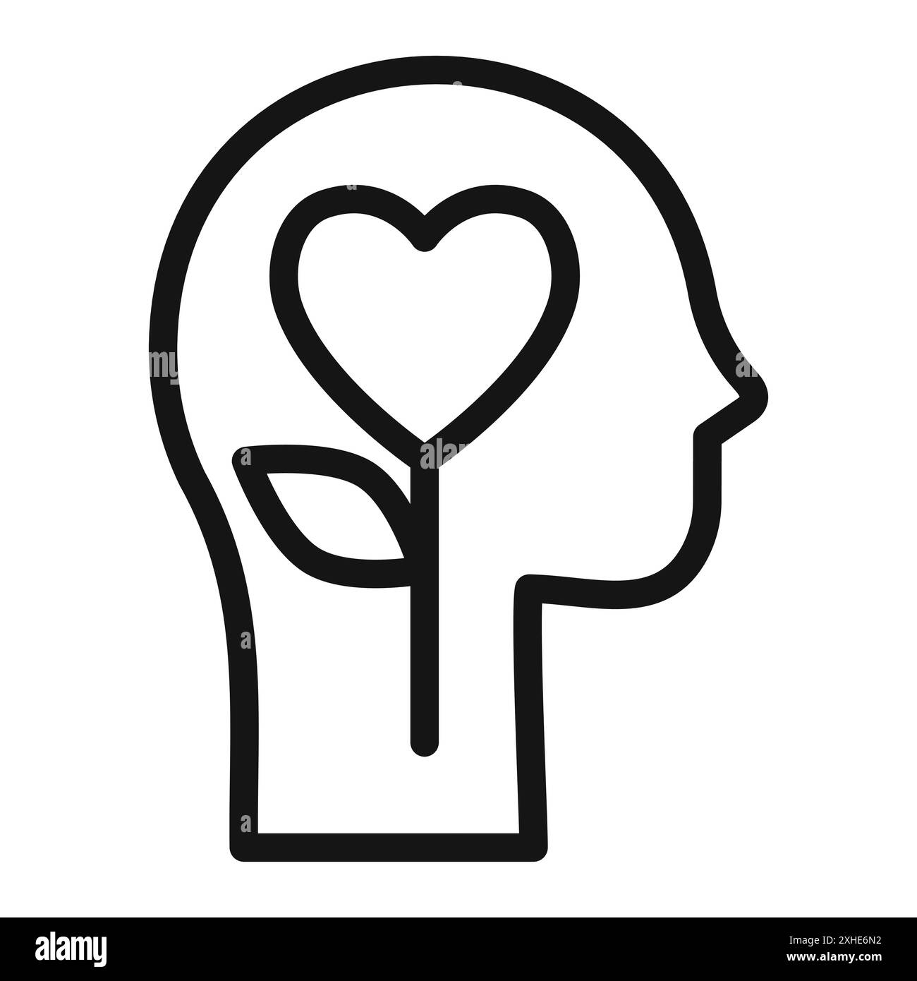 Mental Health icon Vector symbol or sign set collection in black and ...