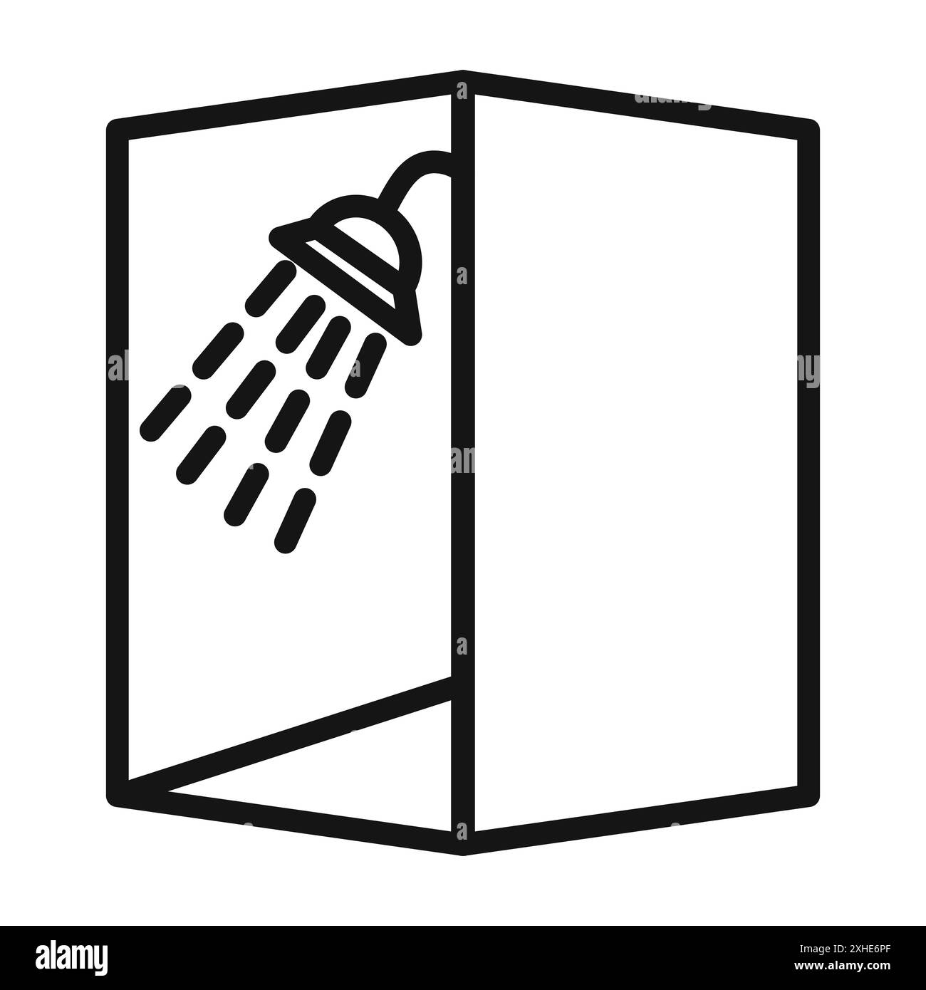 Bath booth Stock Vector Images - Alamy
