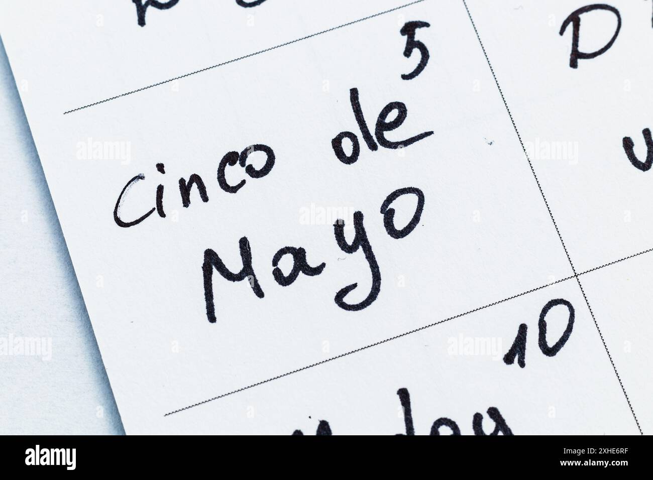 Cinco de Mayo card of mexican Stock Photo - Alamy