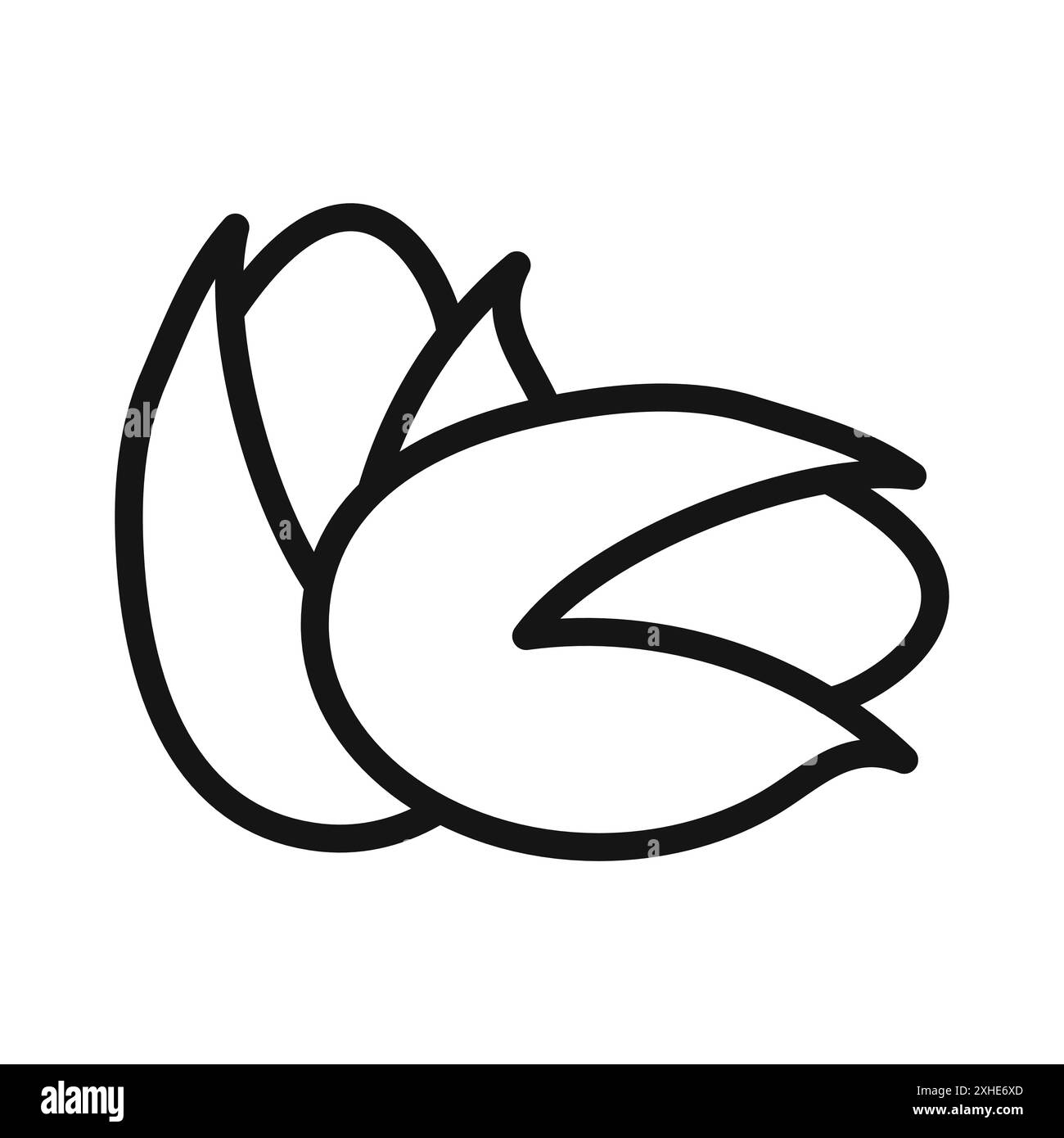 pistachio icon Vector symbol or sign set collection in black and white ...