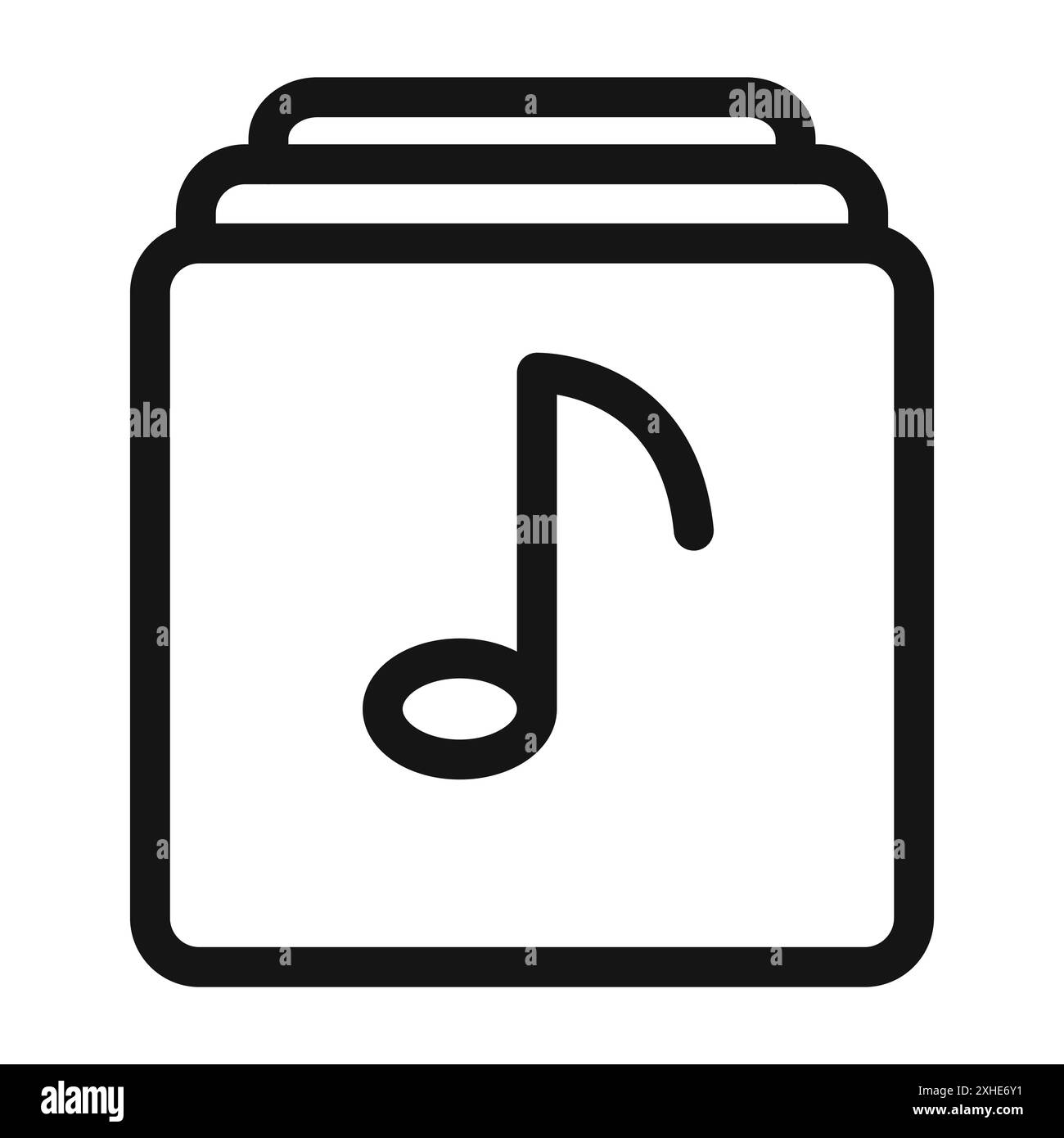 Playlist icon Black and White Stock Photos & Images - Alamy