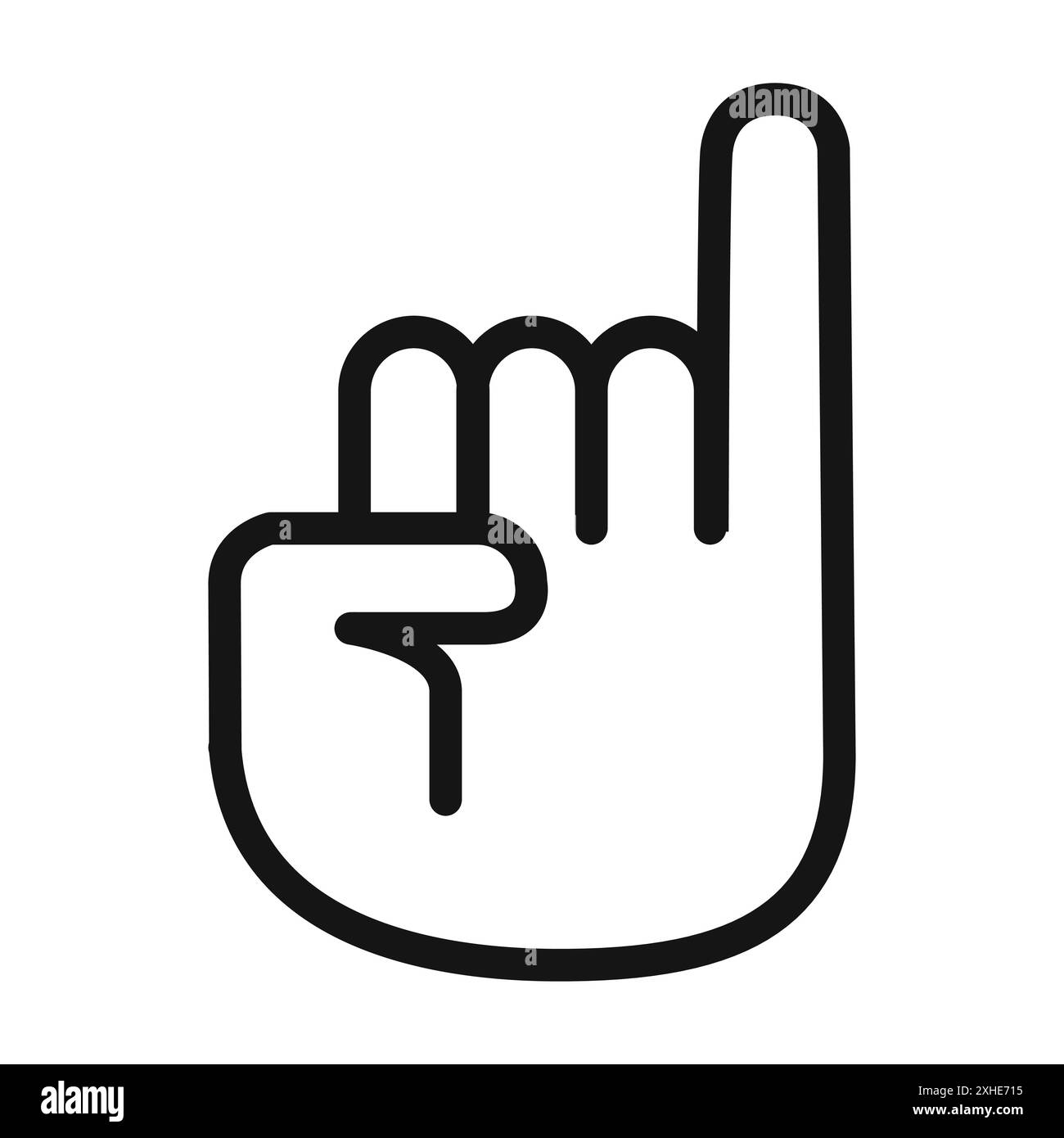 Promise finger gesture icon Vector symbol or sign set collection in ...