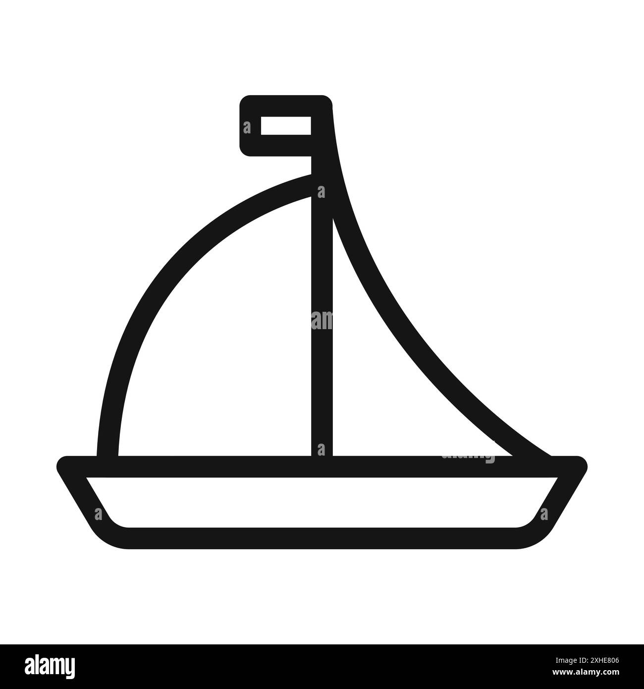 Ship isolated minimal icon hi-res stock photography and images - Alamy