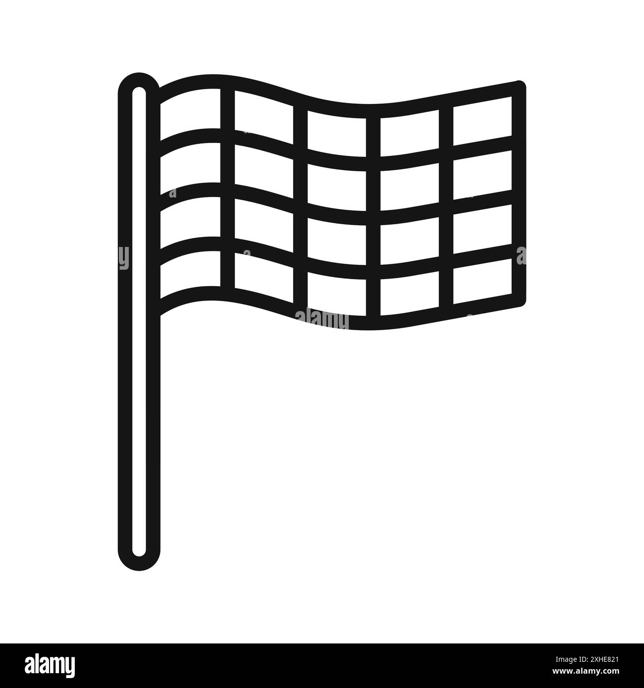 Race flag icon in Black and White Stock Photos & Images - Alamy