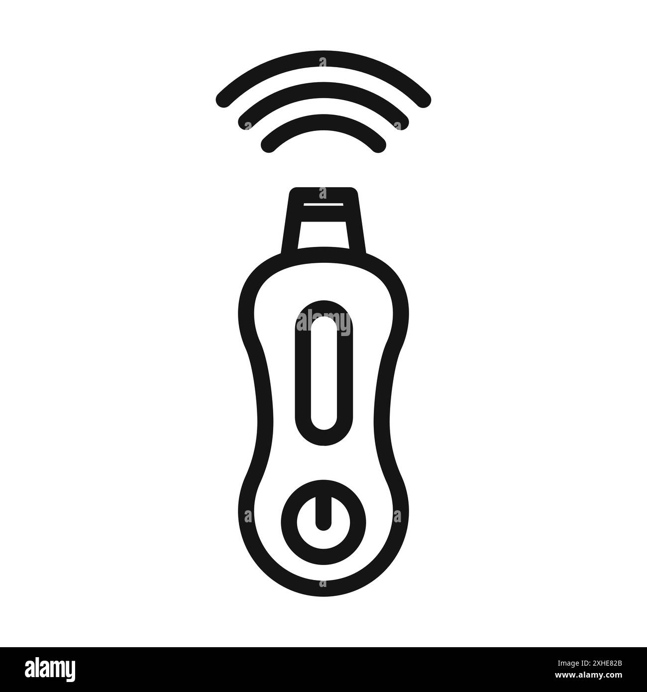 Ultrasonic face skin scrubber icon Vector symbol or sign set collection ...