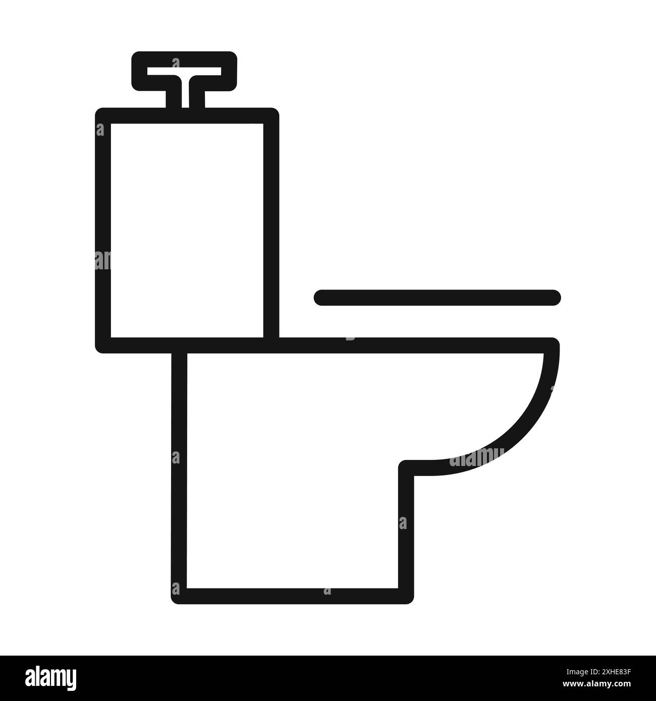 restroom toilet icon Vector symbol or sign set collection in black and ...