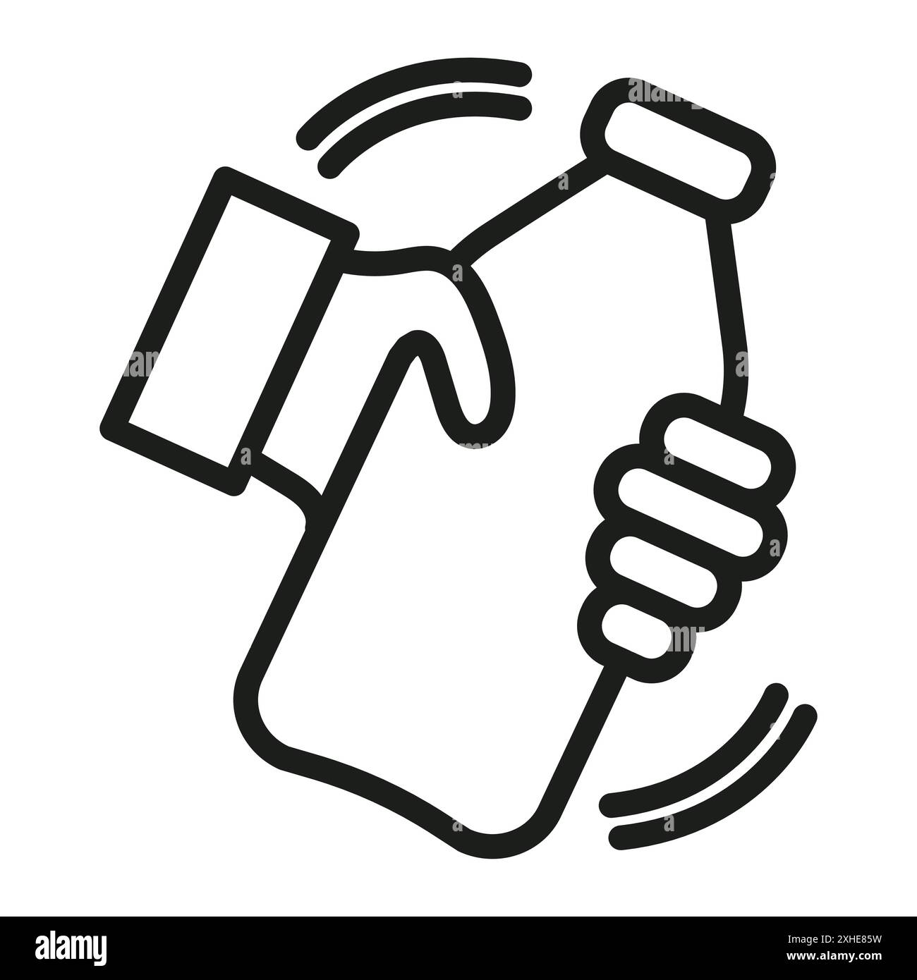 Shake well icon Vector symbol or sign set collection in black and white ...