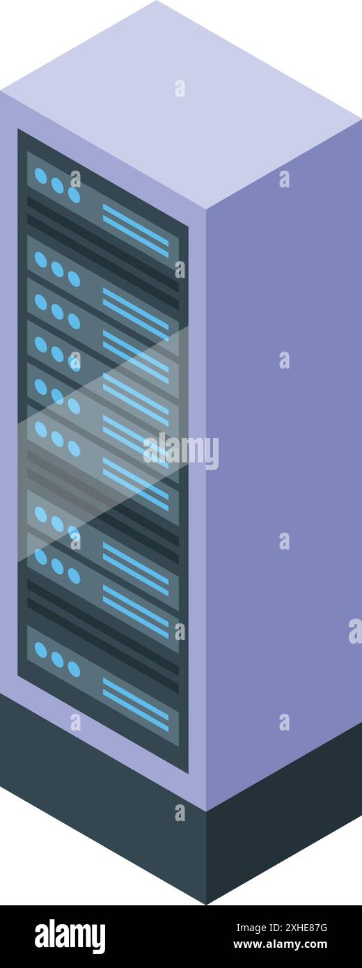 Server Rack The Backbone Of Modern Data Storage Is Shown Processing 