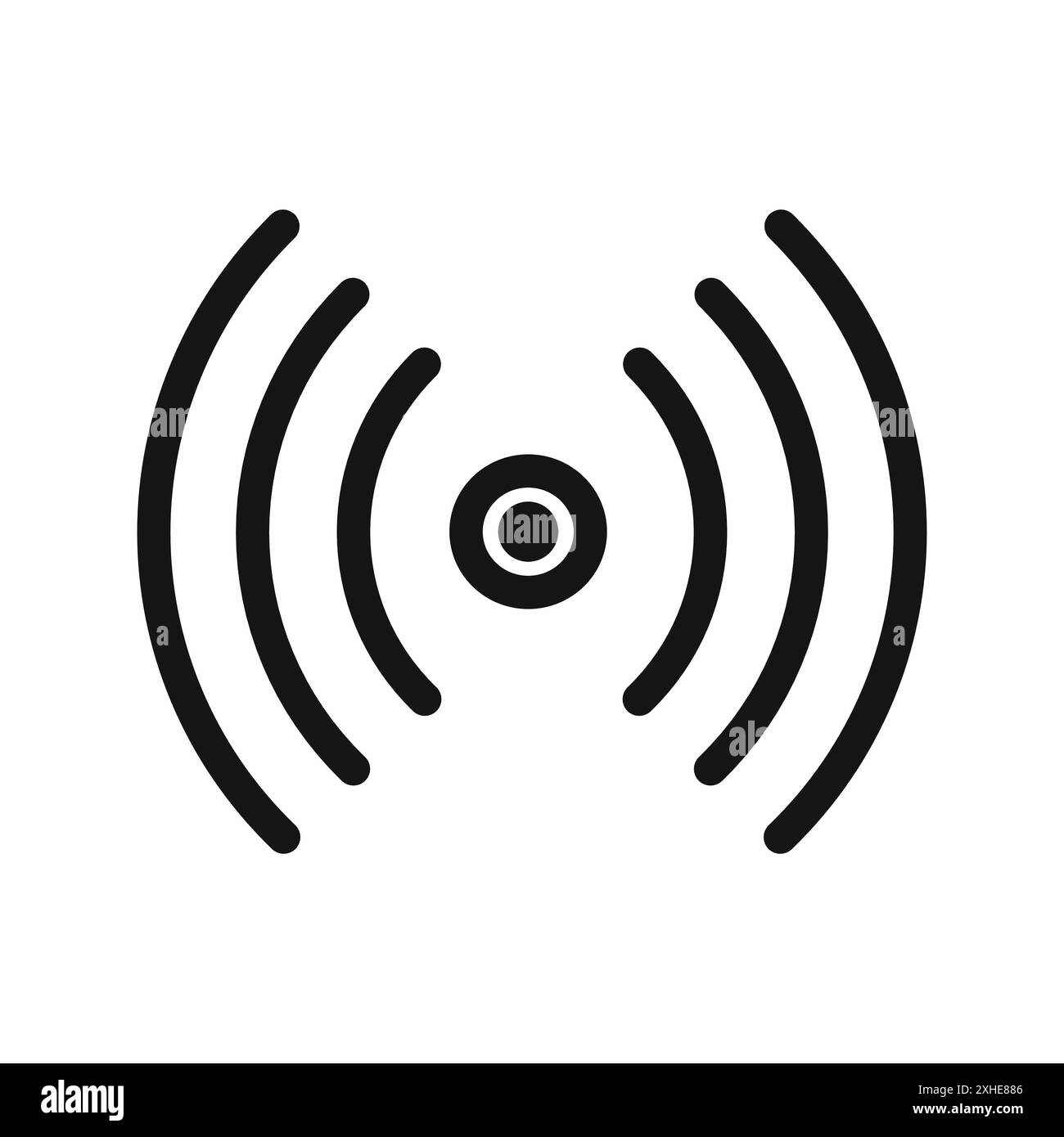 Sensor icon Vector symbol or sign set collection in black and white ...