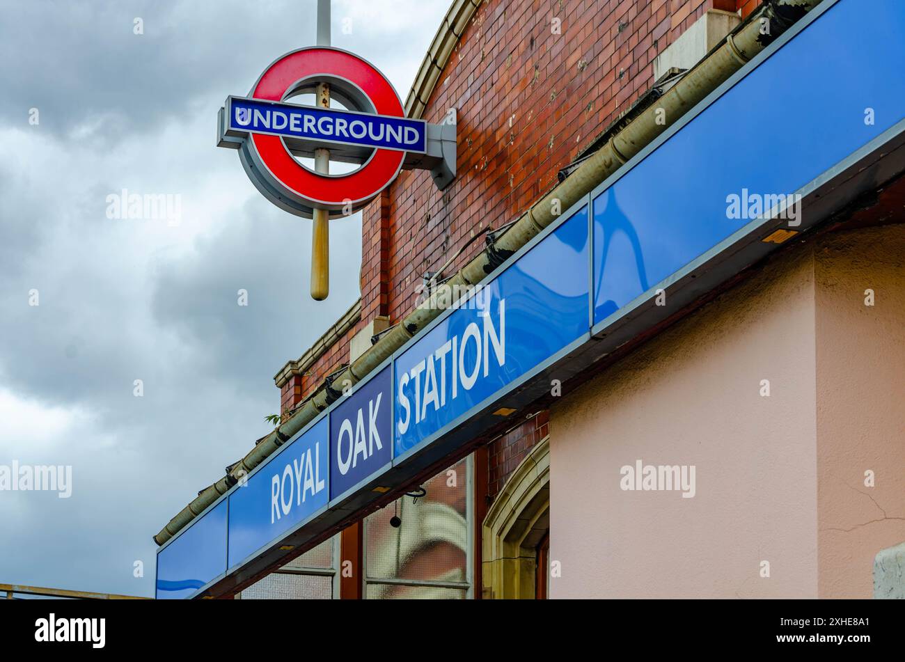 Front of Royal Oak London Underground Station Stock Photo - Alamy