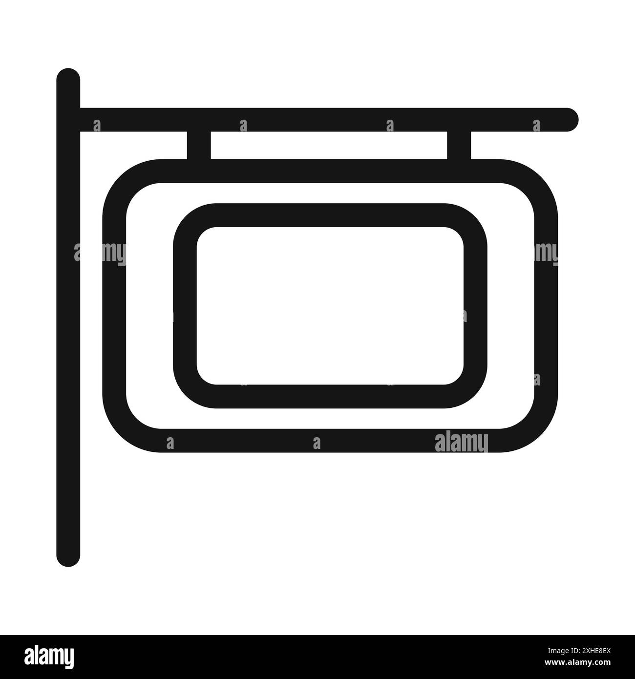 Blank black white road signs Stock Vector Images - Alamy