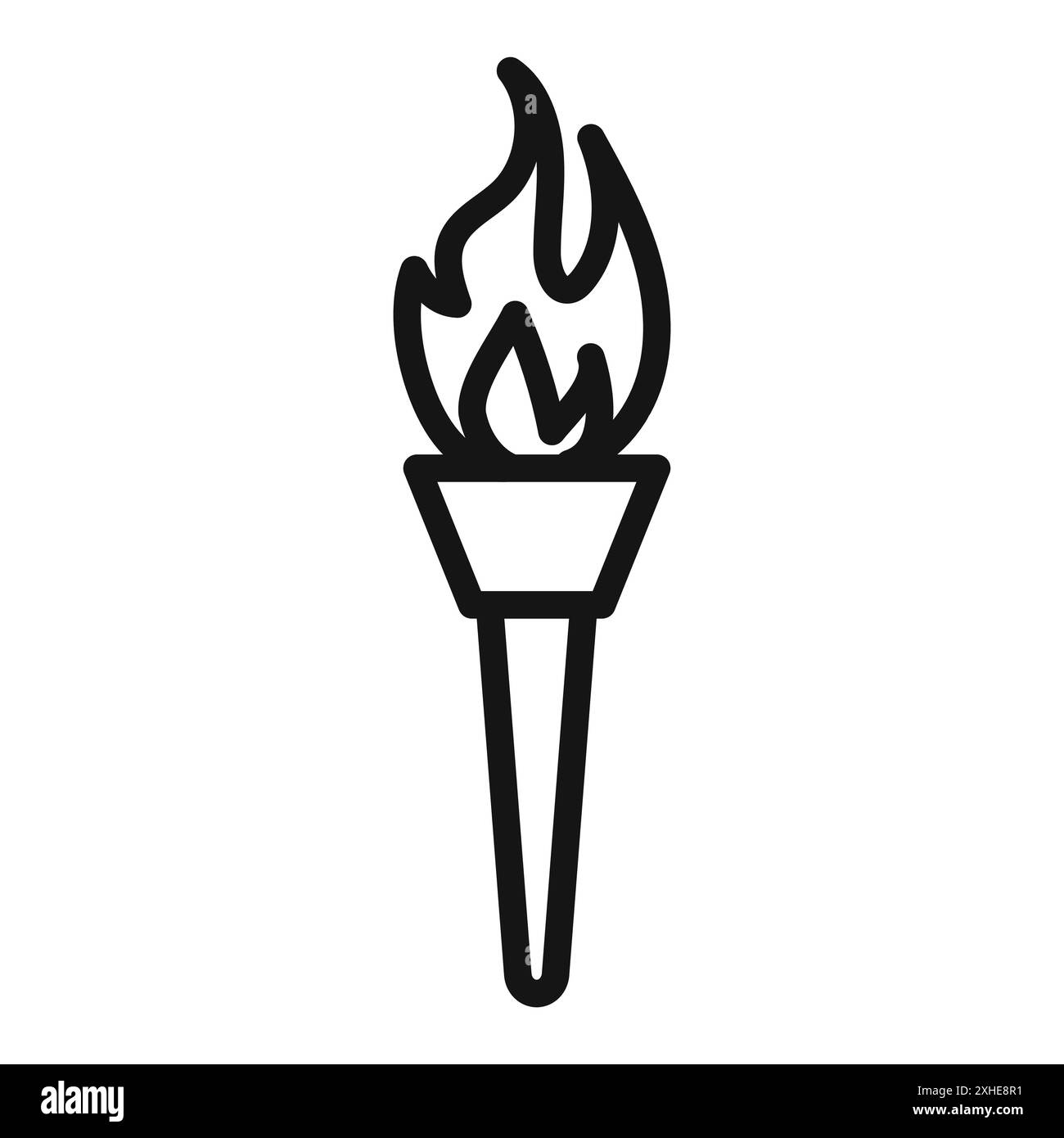 Illustration torch flame isolated in hi-res stock photography and ...