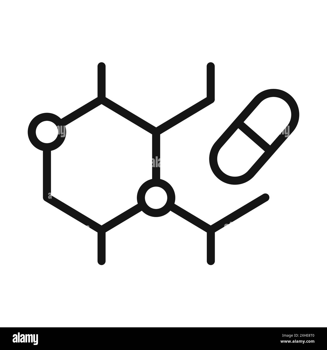 Vitamin amino acids icon Vector symbol or sign set collection in black ...