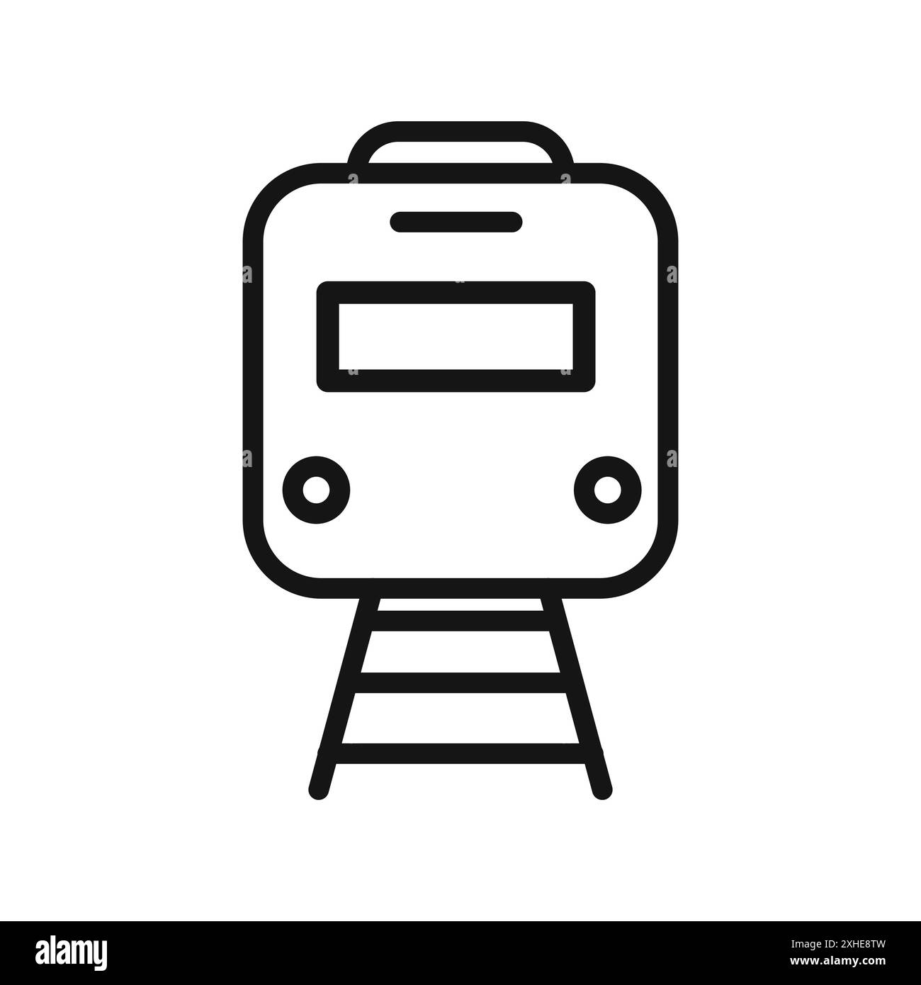 subway icon Vector symbol or sign set collection in black and white ...