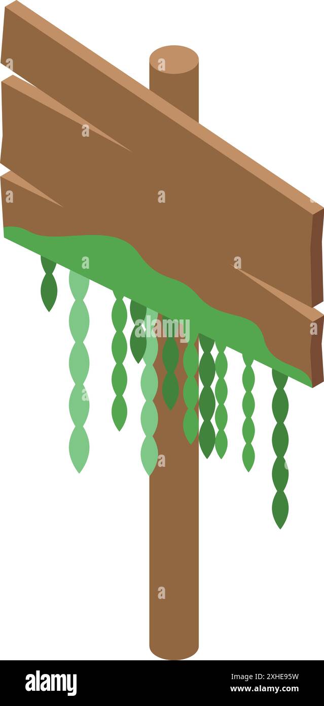 Moss covered sign Stock Vector Images - Alamy