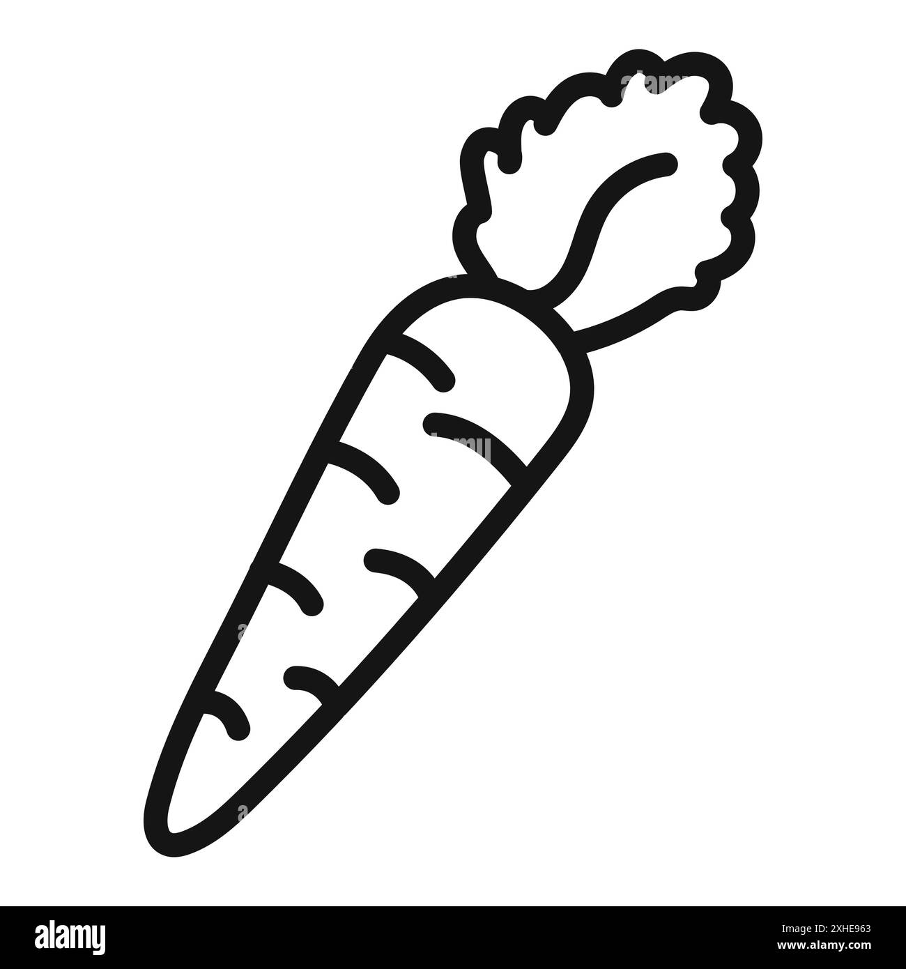 Carrot icon Vector symbol or sign set collection in black and white ...