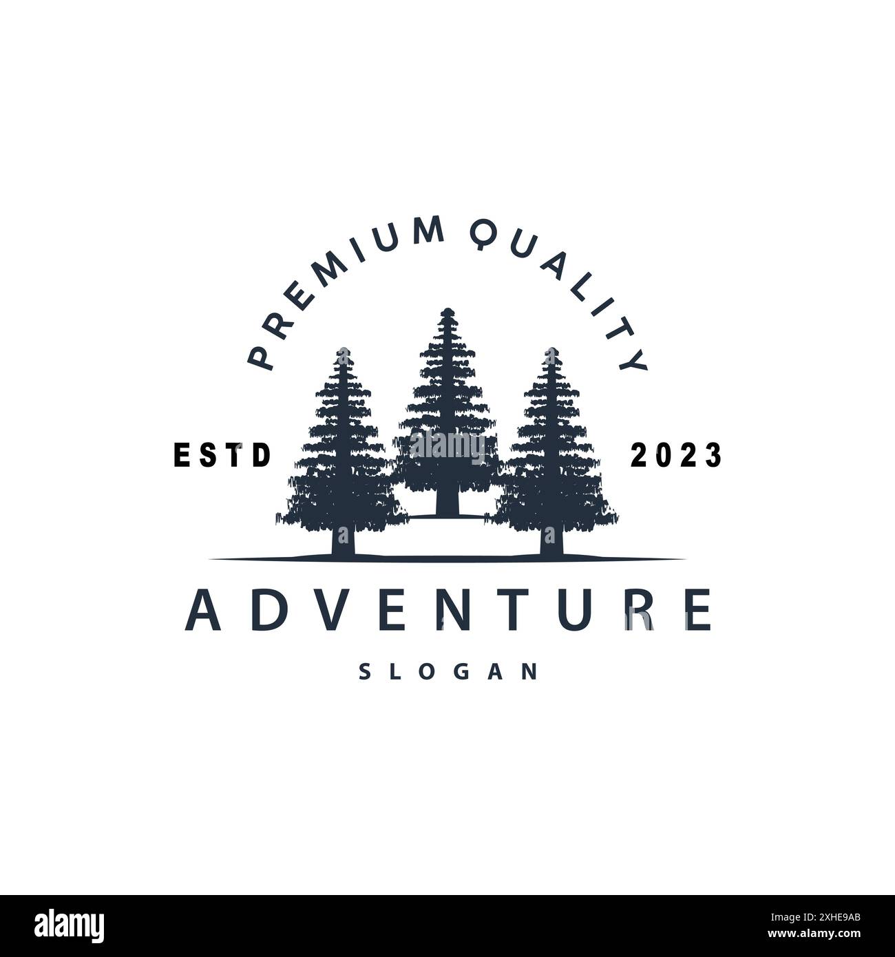 Forest Logo, Vector Forest Wood With Pine Trees, Design Inspirational ...