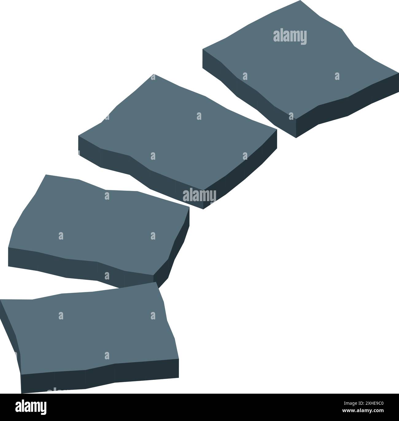 Stone path is representing a concept of a journey, a way to achieve ...