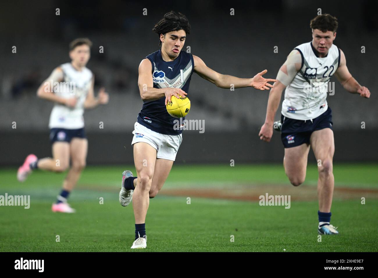 Melbourne, Australia. 14th July, 2024. Isaac Kako of Victoria Metro ...