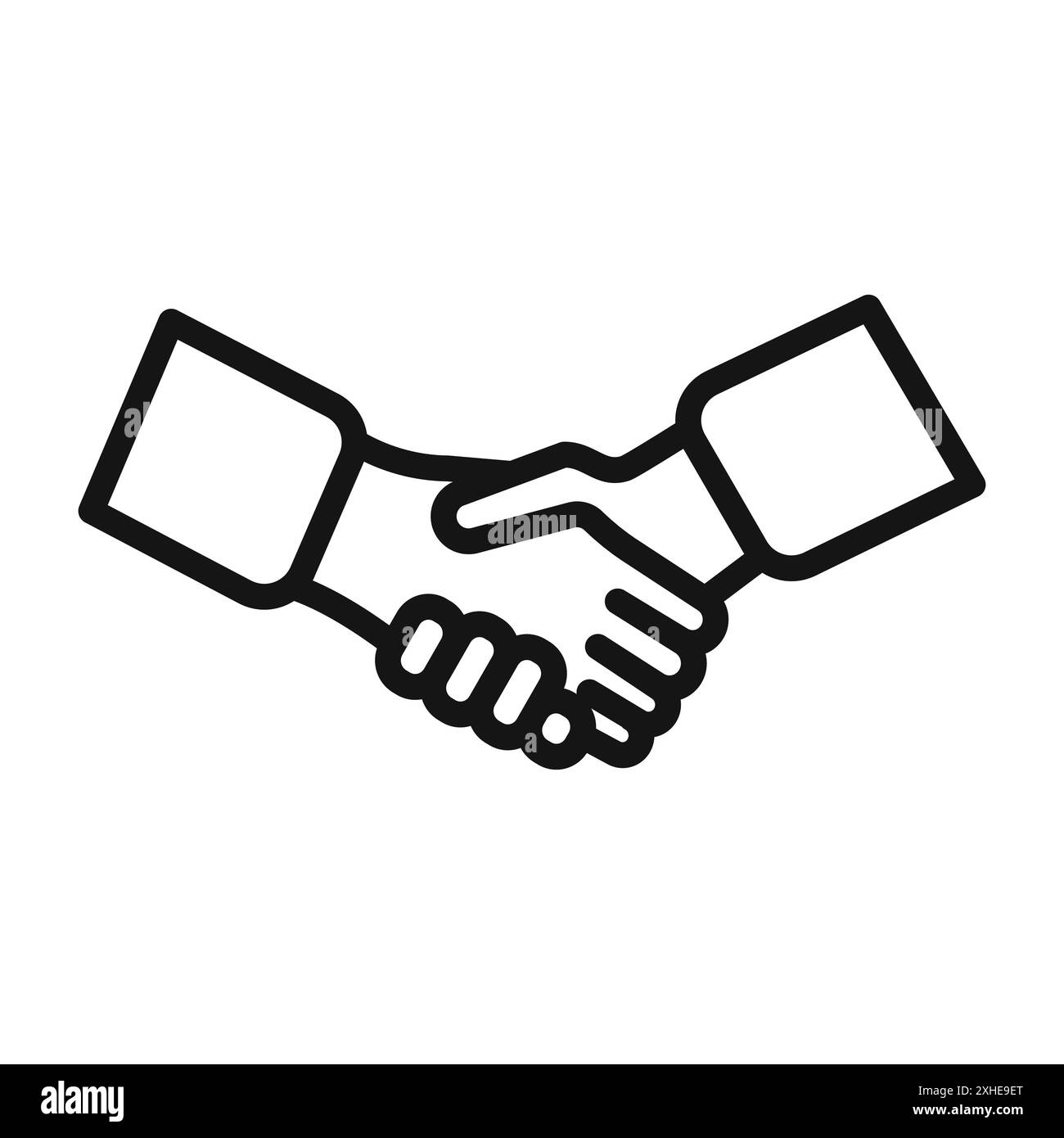 Commitment icon Vector symbol or sign set collection in black and white ...