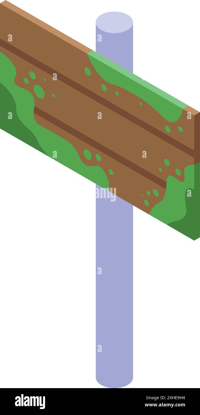 Moss covered sign Stock Vector Images - Alamy