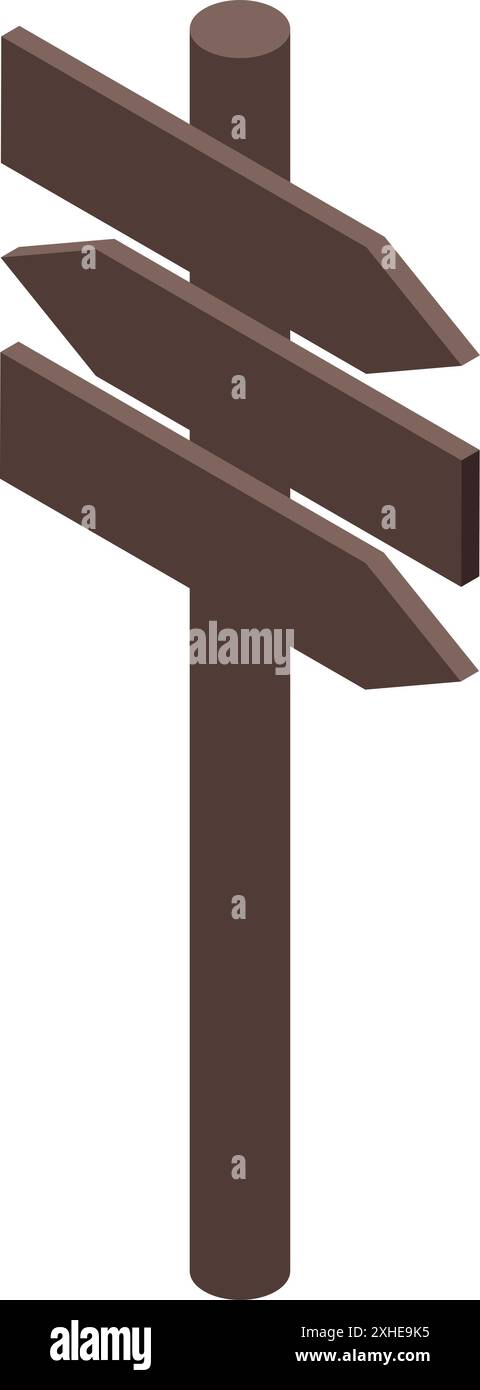 Direction directions sign information pointing brown Stock Vector ...