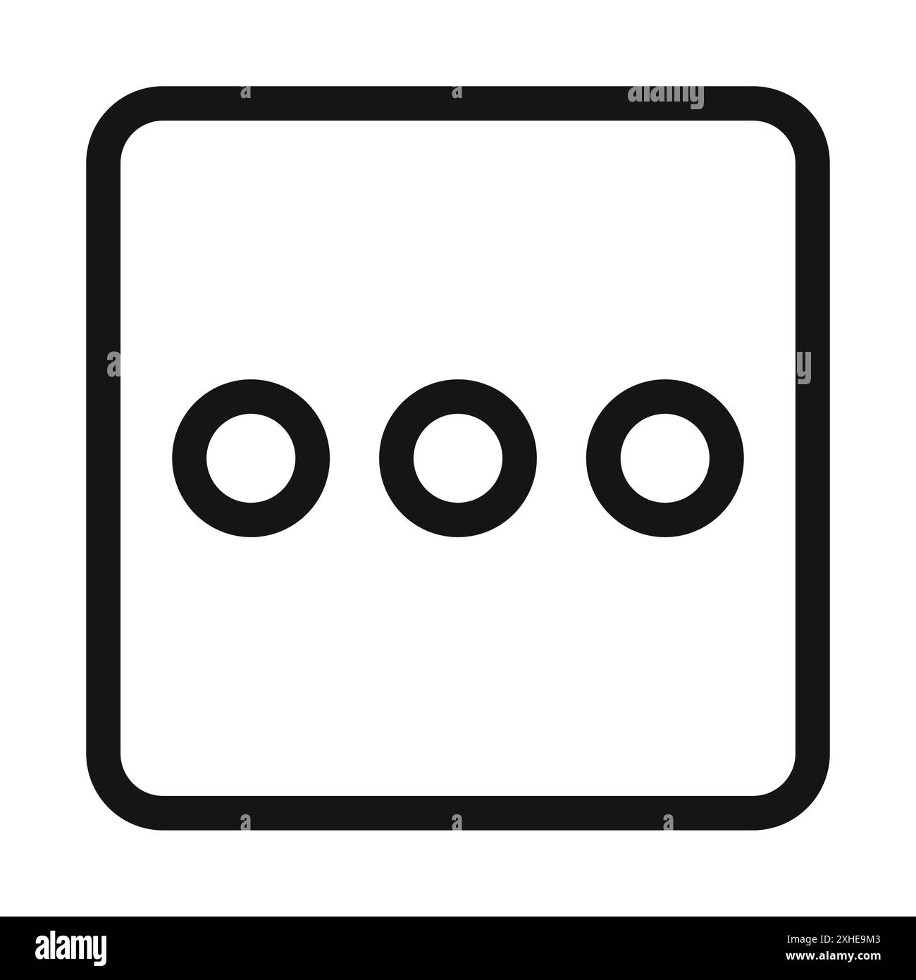 more button icon Vector symbol or sign set collection in black and ...