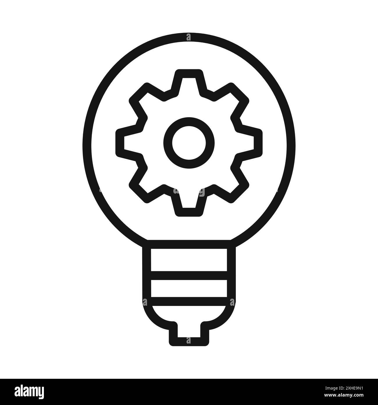 Idea generation icon Vector symbol or sign set collection in black and ...